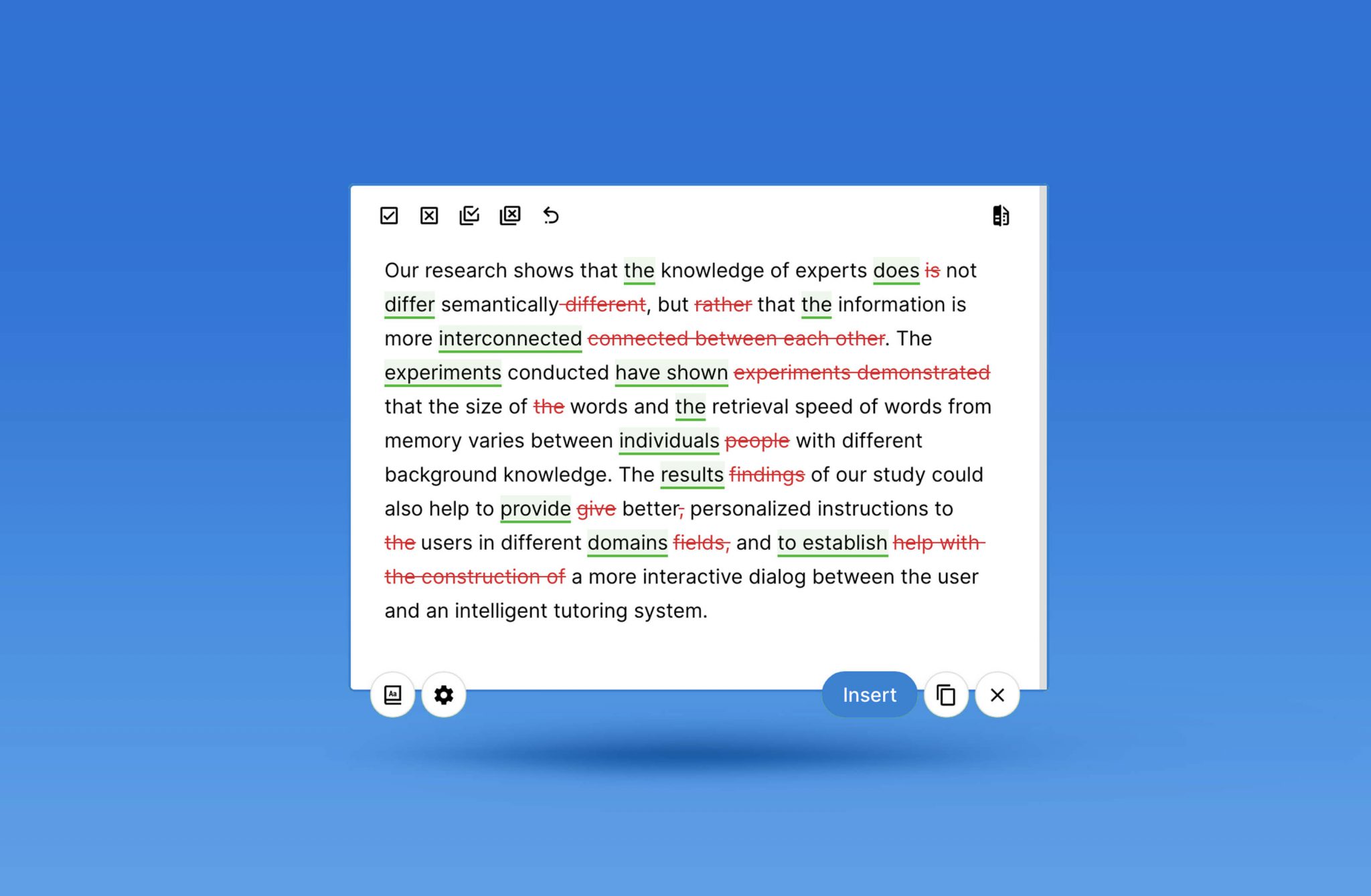 Improving Writing Skills With Interactive Editing Instatext Write Like A Native Speaker