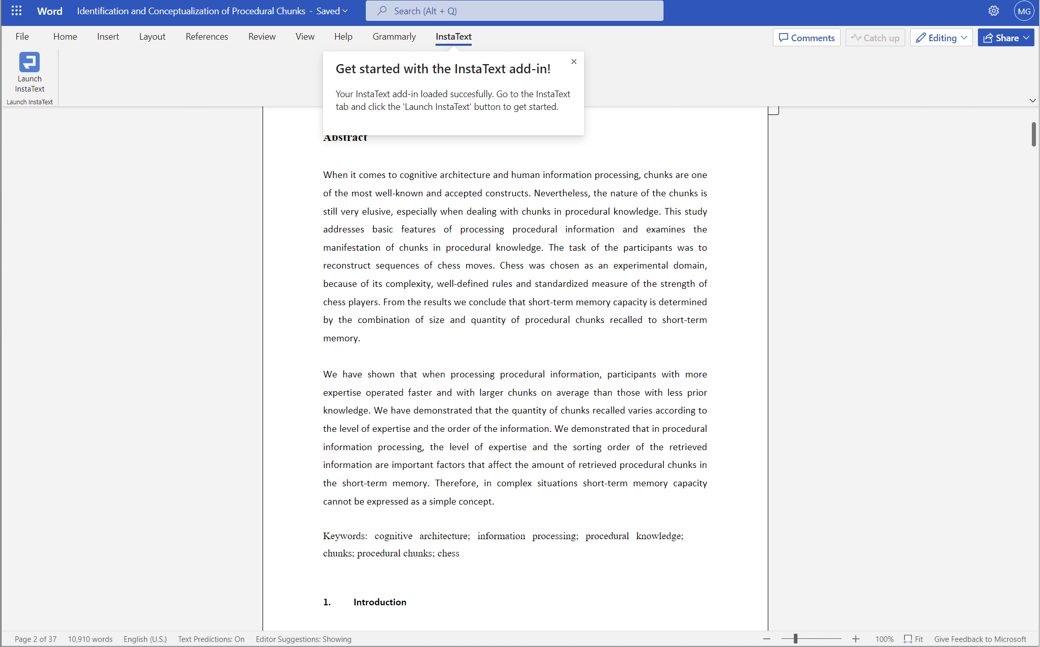 How to use the InstaText for Word Add-in – InstaText | Write like a ...