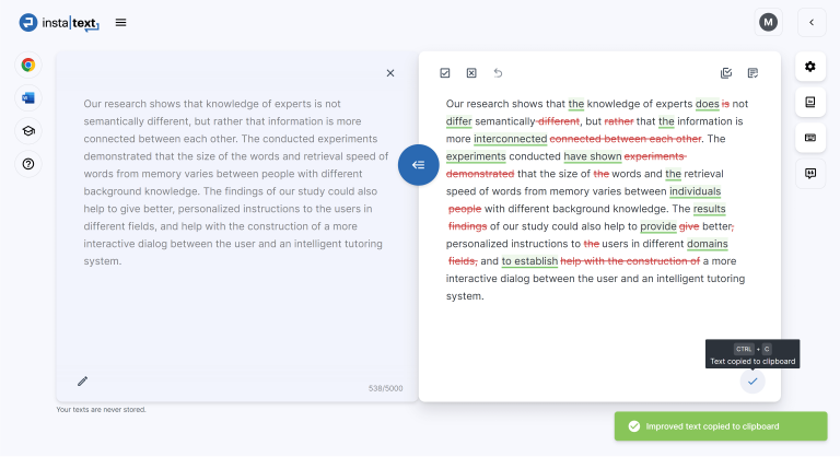 Introduction to InstaText – InstaText | Write like a native speaker