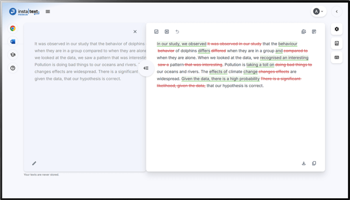 InstaText Editor – InstaText | Write like a native speaker