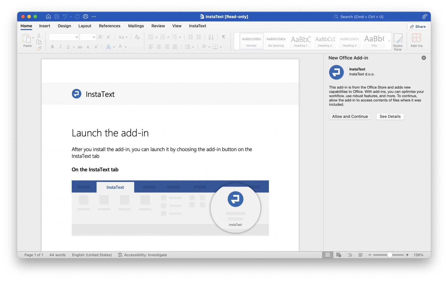 How to use the InstaText for Word Add-in – InstaText | Write like a ...