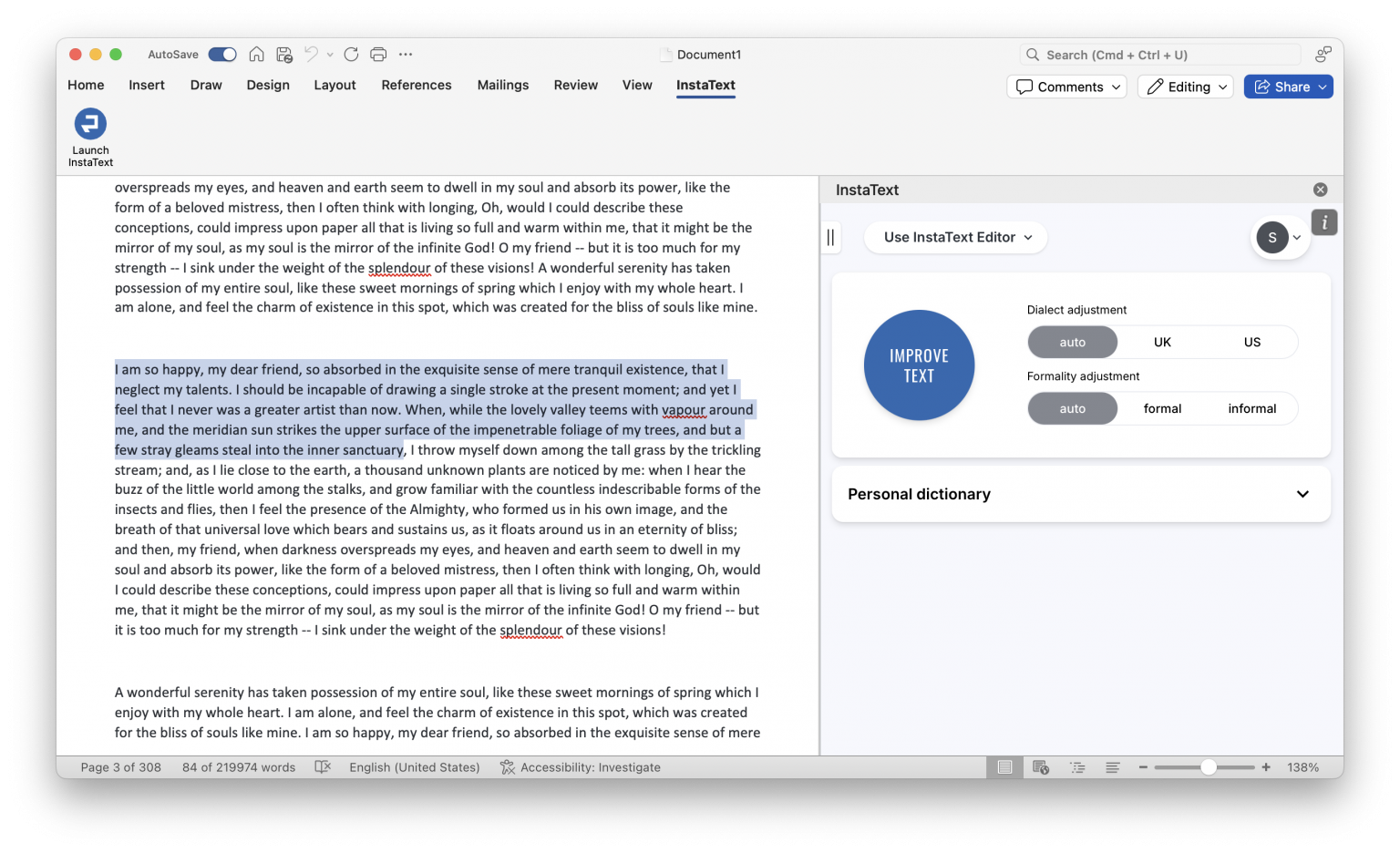 How to use the InstaText for Word Add-in – InstaText | Write like a ...