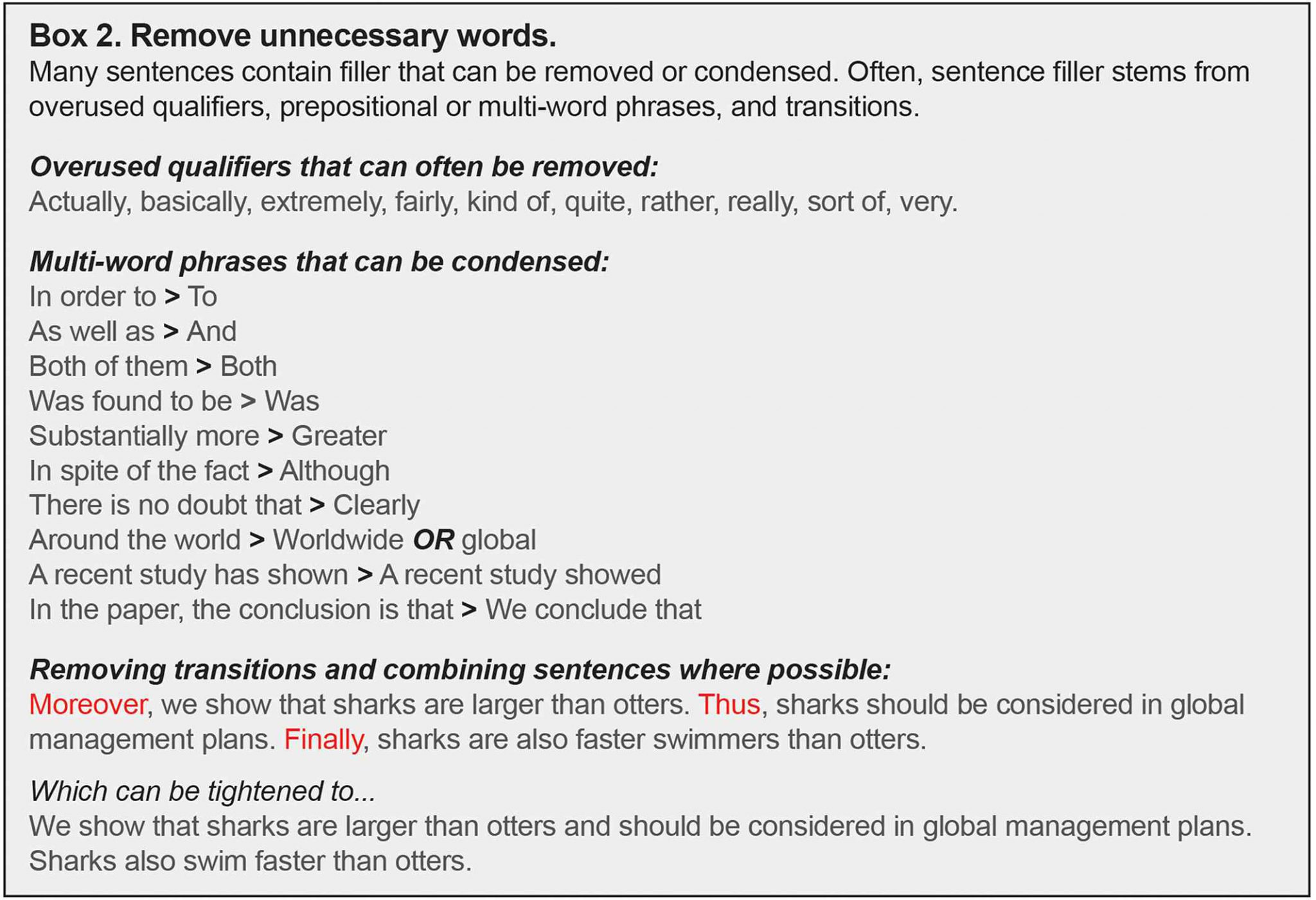 Simple tips for concise scientific writing – InstaText | Write like a ...