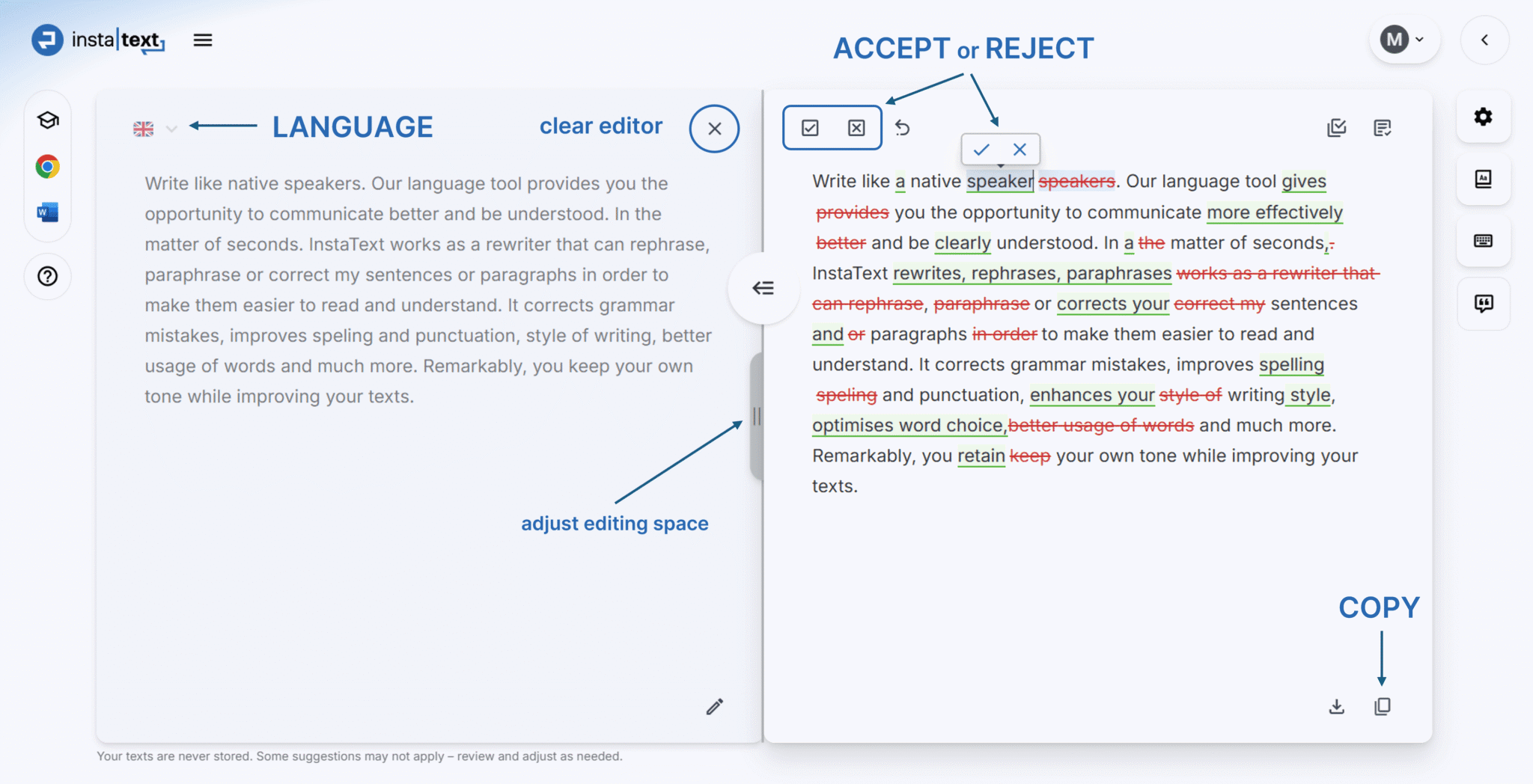 InstaText vs. generative AI vs. proofreading tools – InstaText | Write ...